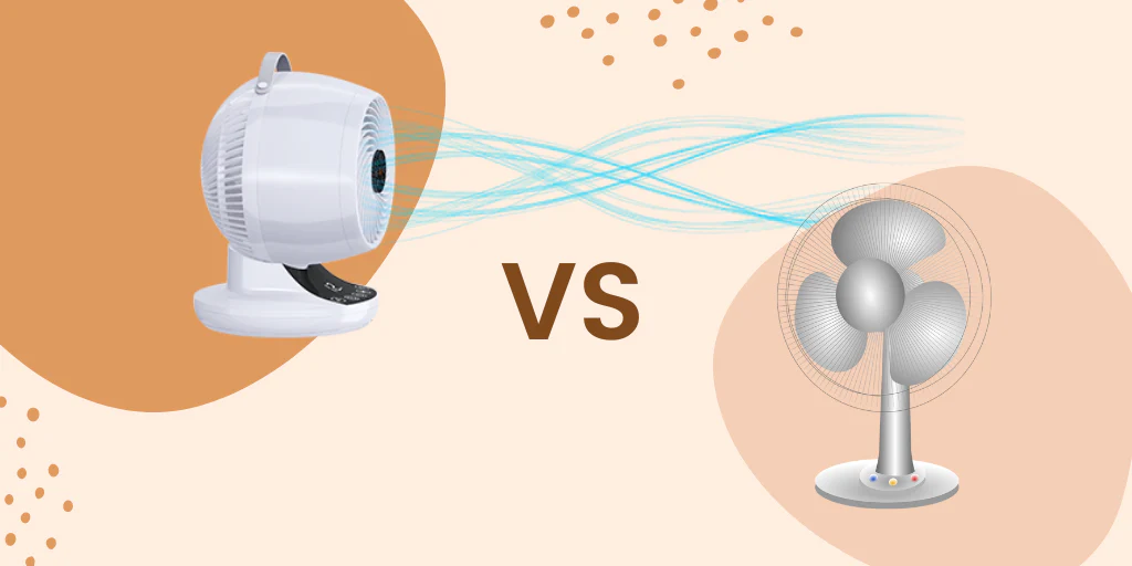 Care este diferența dintre un ventilator și un circulator de aer?